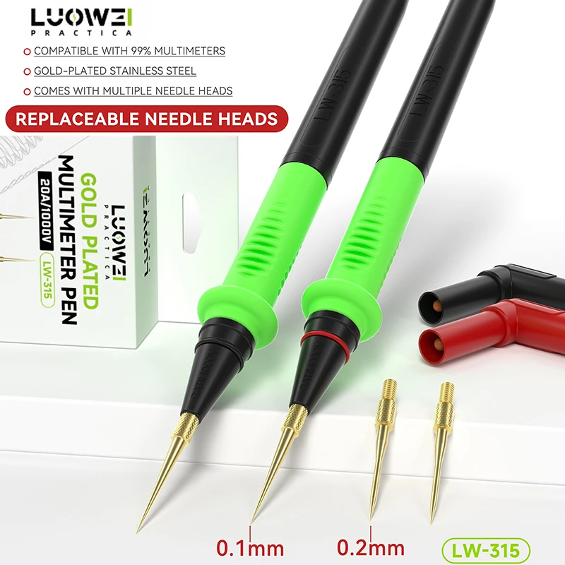 Jyrkior-1000V-20A-Superfine-Multimeter-Test-Leads-Probes-Silicone-Test ...