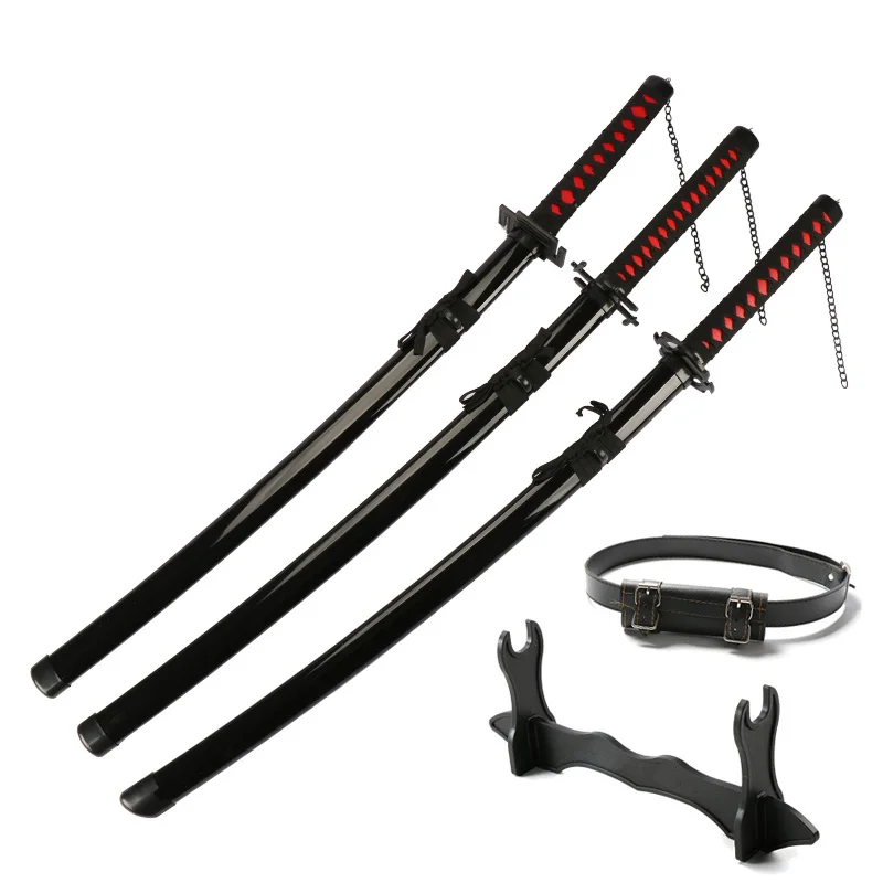 41 inch Kurosaki Ichigo Katana Black Wood Blade Zangetsu Decorative ...