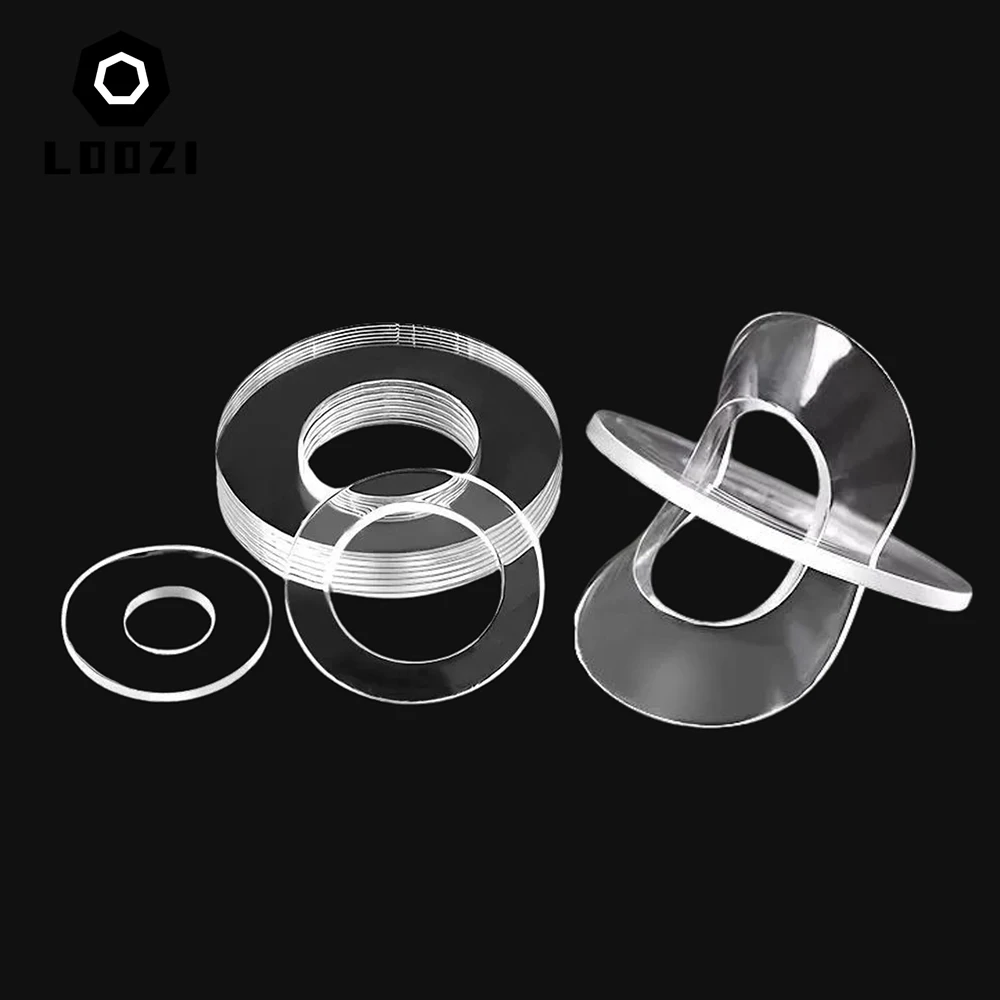 Plastic-PVC-Soft-Hard-Transparent-Insulating-Plain-Gasket-Ring-Spacer ...
