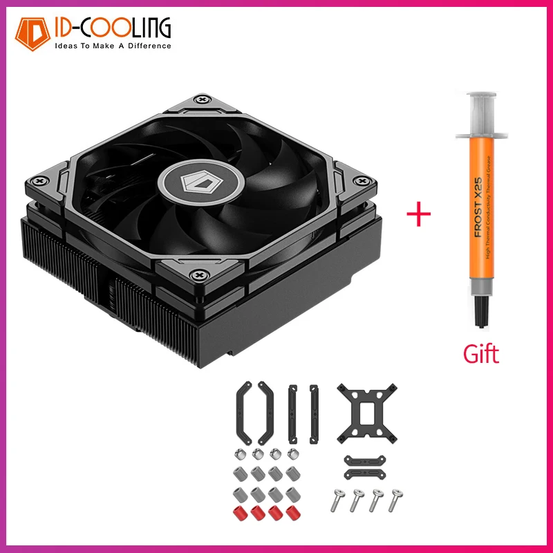 ID-COOLING IS-47-XT Low Profile CPU Cooler AM4 4 Heat Pipe Full Reflow ...