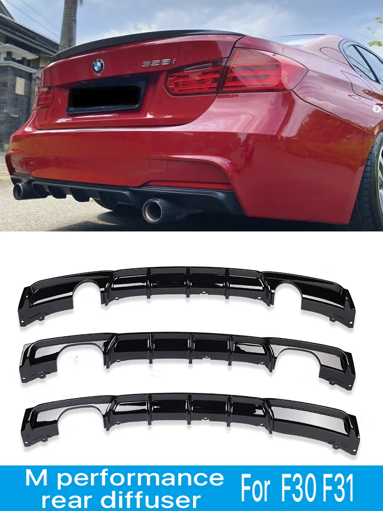 Difusor-de-parachoques-trasero-Kit-de-carrocer-a-para-BMW-Serie-3-F30 ...