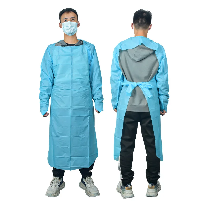 Disposable-Cpe-Plastic-Isolation-Clothing-Protective-Clothing-Apron ...