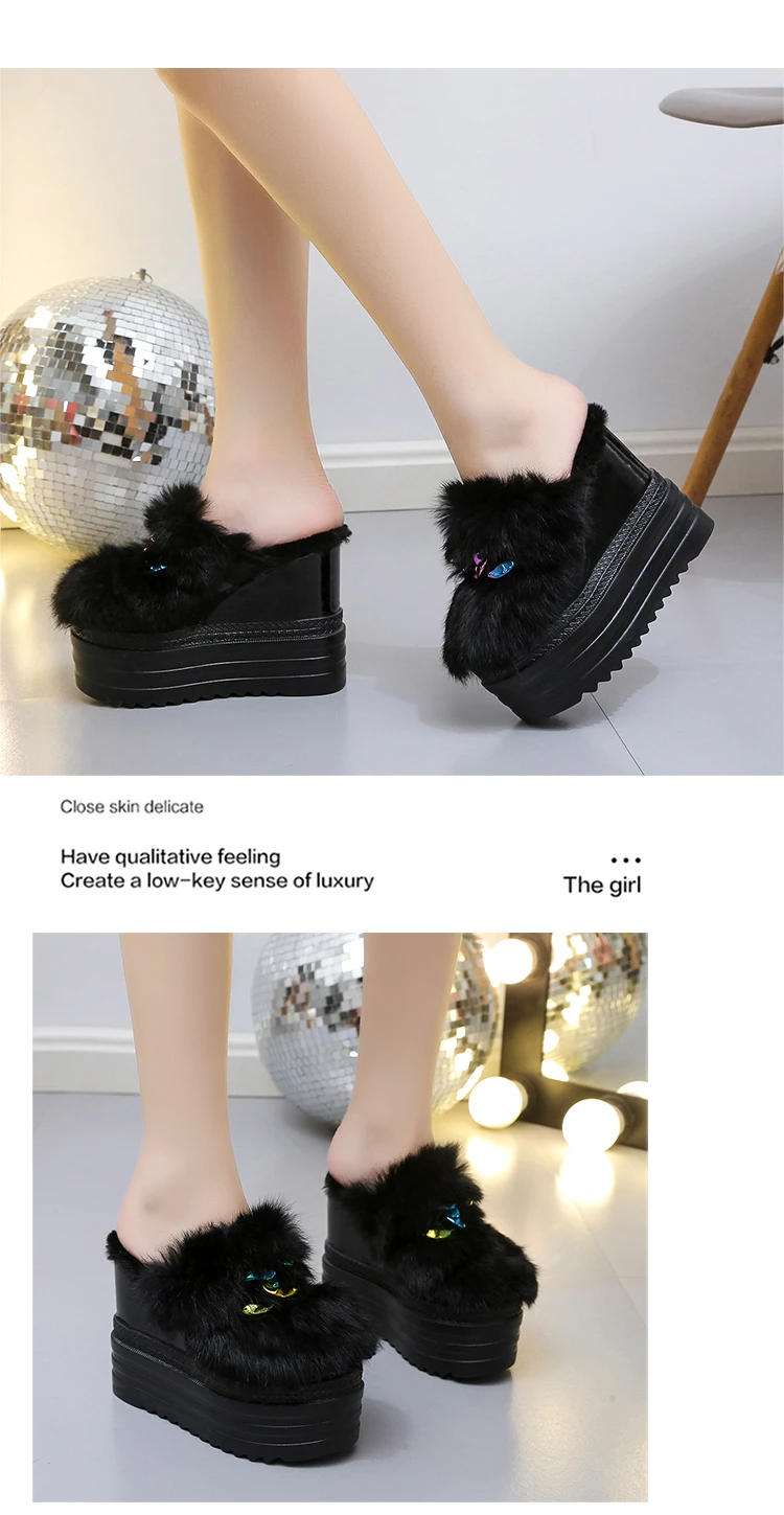 Vert - Pour34 - Chaussures D'hiver À Semelle Compensée Pour Femmes ...