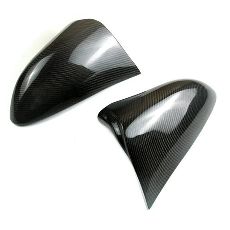 Car Rear Mirror Covers Rear Mirror Covers Horn Style Carbon Fiber ...