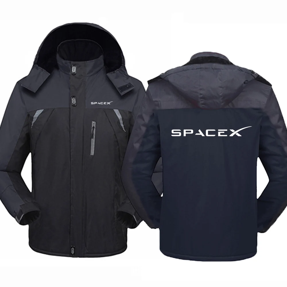 SpaceX-Chaqueta-cortavientos-a-prueba-de-agua-para-hombre-abrigo-grueso ...