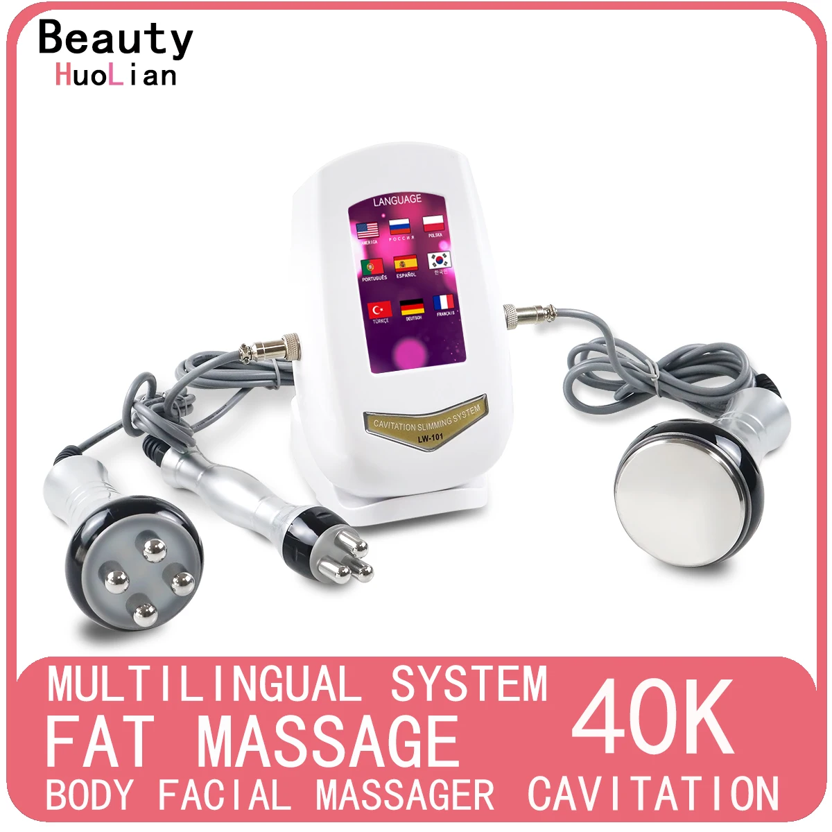 40K Cavitation Ultrasonic Body Slimming Machine RF Beauty Device Facial ...
