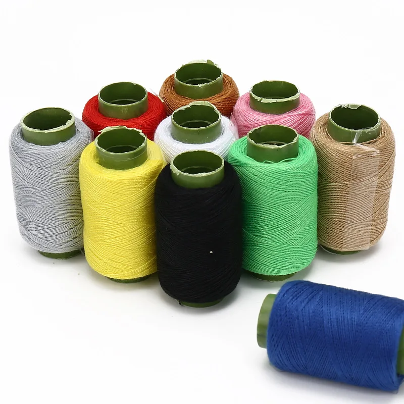10pcs/pack Sewing Thread Set Black White Polyester Yarn Thread Roll ...