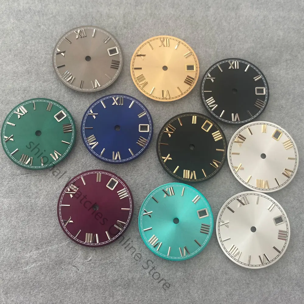 28-5mm-Roman-Scale-Watch-Dial-Real-Nail-Modified-Replacement-Watch ...
