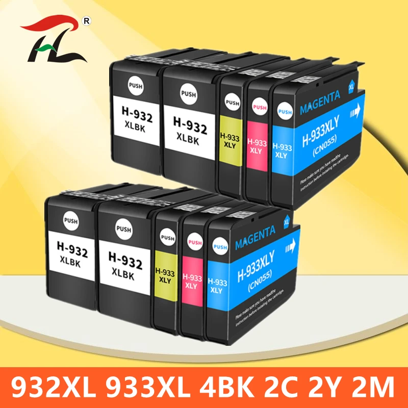 10Pack 932XL 933 for HP932 933XL replacement Ink Cartridge for HP ...