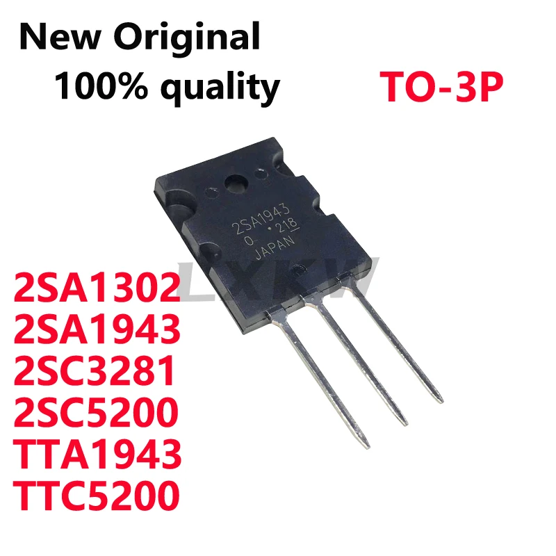 2SA1302-2SA1943-2SC3281-2SC5200-TTA1943-TTC5200-TO-3-Original-5-piezas ...
