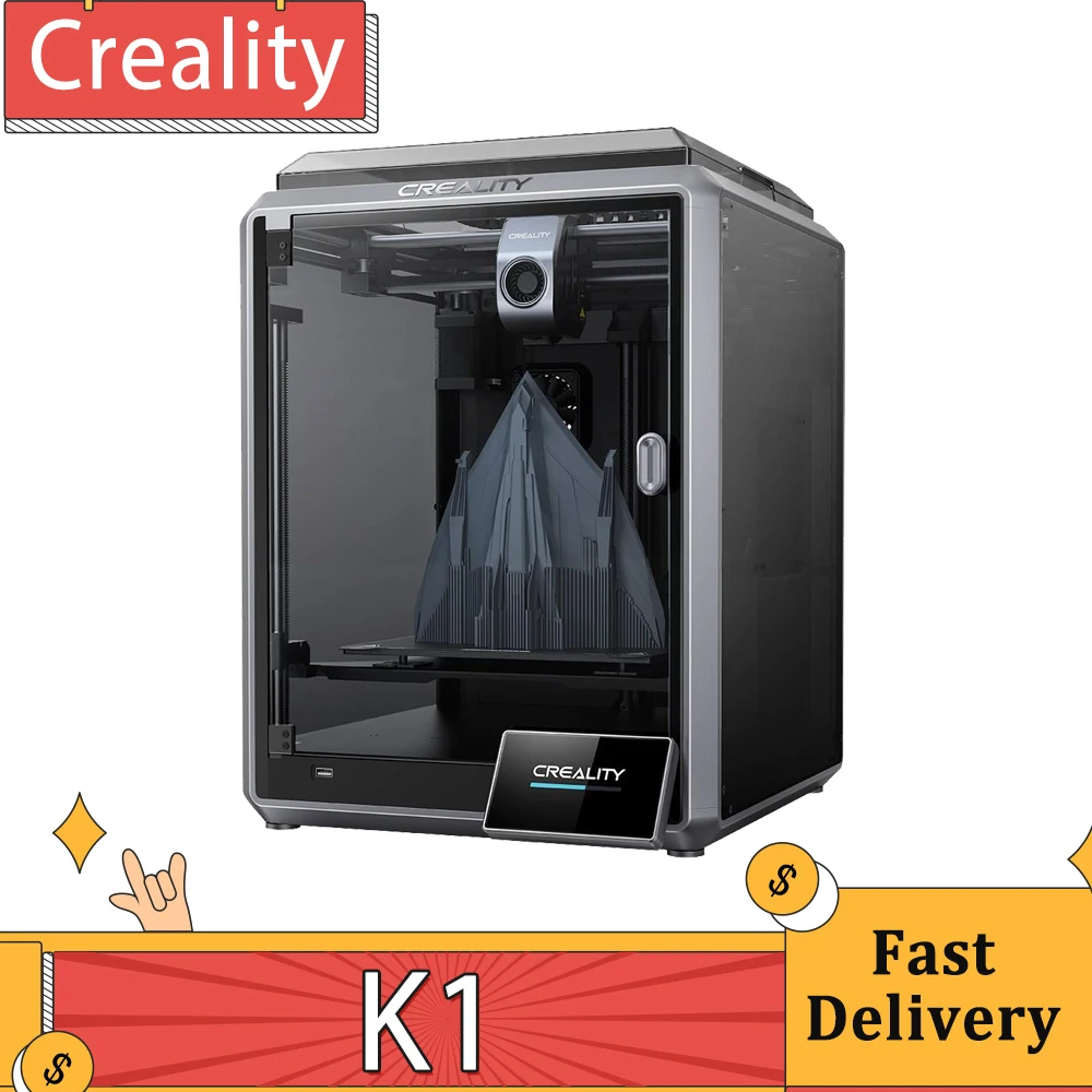Creality K1 3D Printer, Auto Leveling, 32mm³/s Max Flow Hotend, 600mm/s ...
