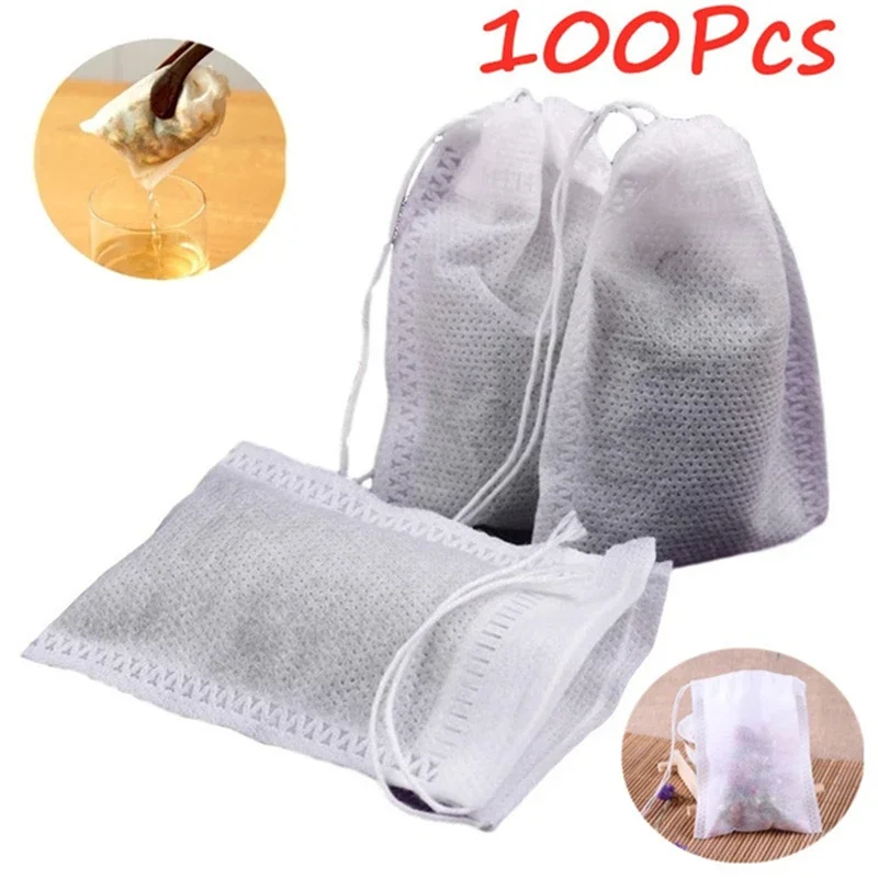 100PCS-Disposable-Tea-Bag-Filter-Bags-Tea-Infuser-Filter-Bags-Silk ...
