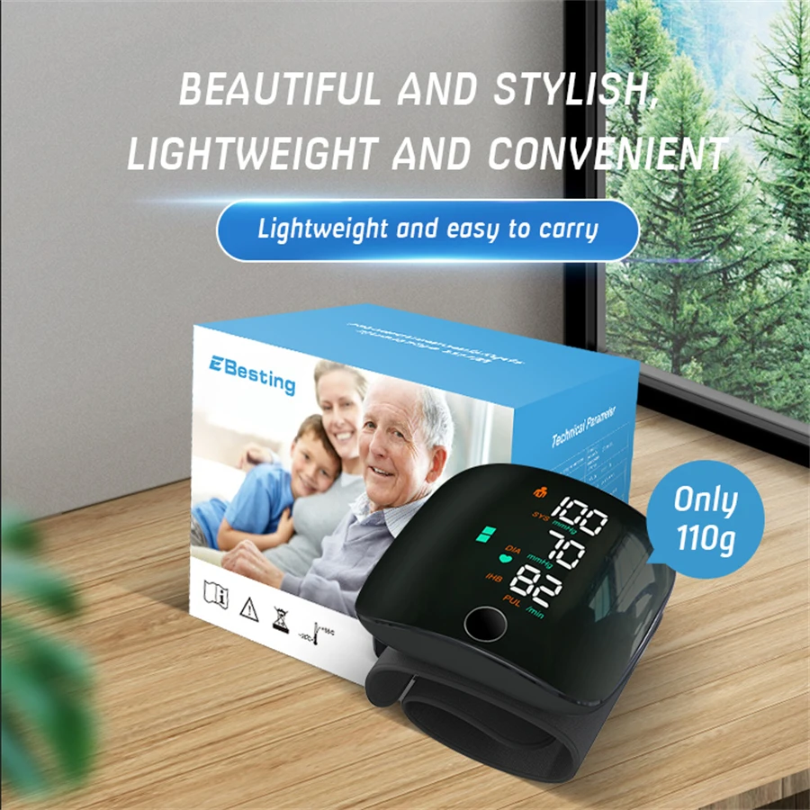 LED-Screen-Wrist-Blood-Pressure-Monitor-English-Voice-Broadcast ...