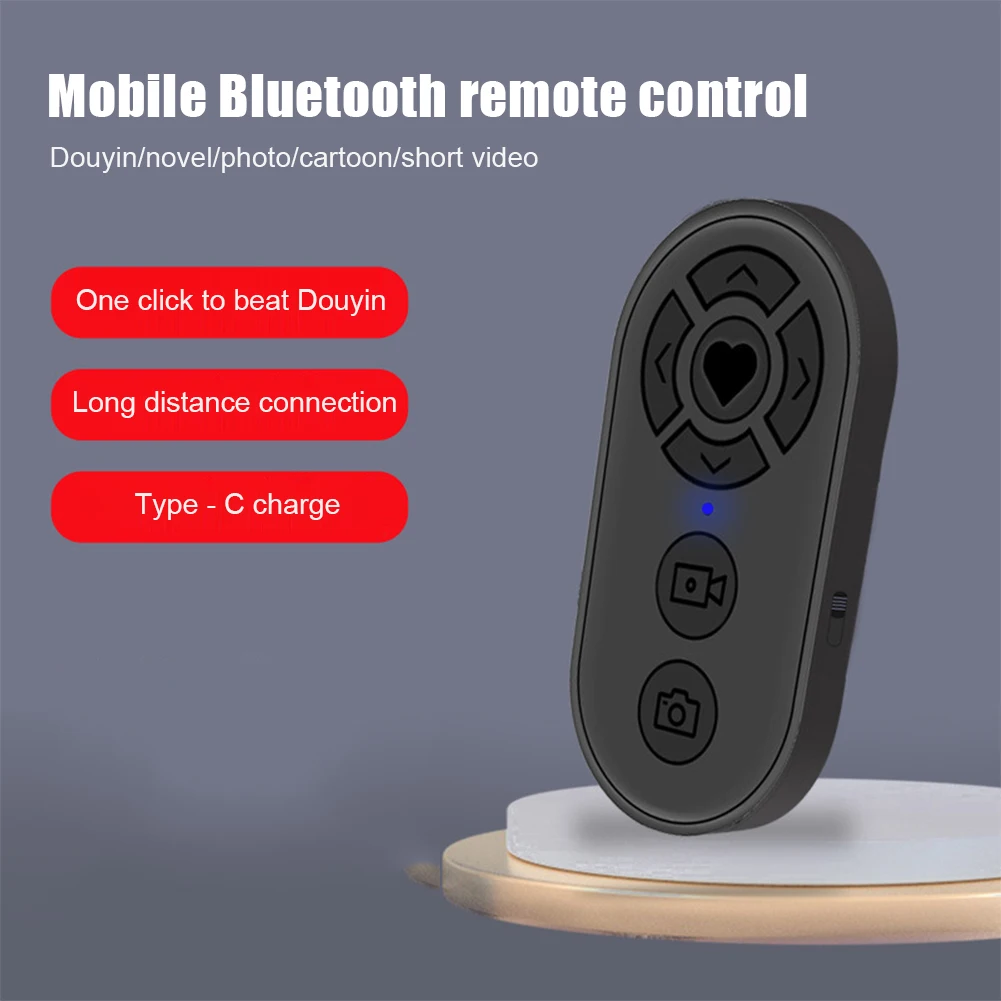 Rechargeable-Bluetooth-compatible-Remote-Controller-7-Buttons-Wireless-Mobile-Phone-Selfie-Photo ...