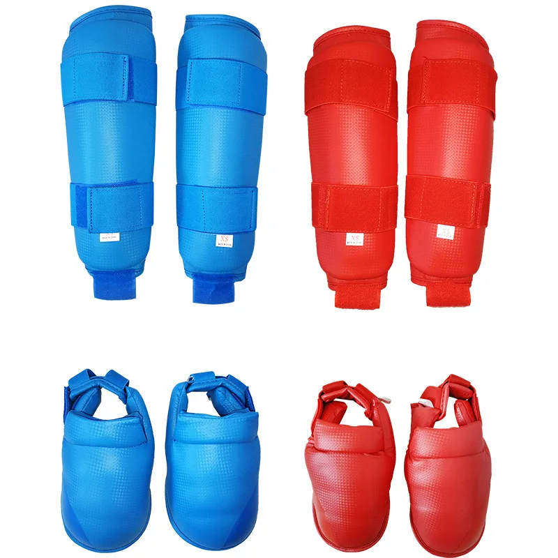 Karate Protector Shin Instep Guard Boxing Taekwondo Children Adult ...
