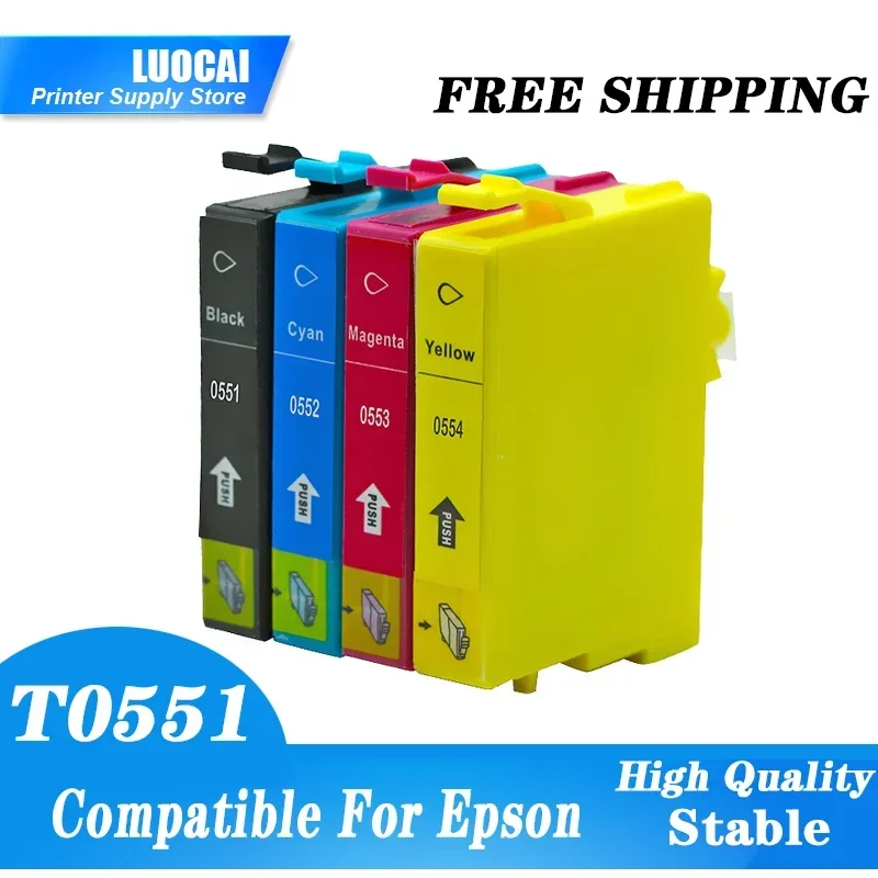 Compatible-Ink-Cartridge-For-Epson-T0551-T0552-T0553-T0554-Stylus-Photo ...