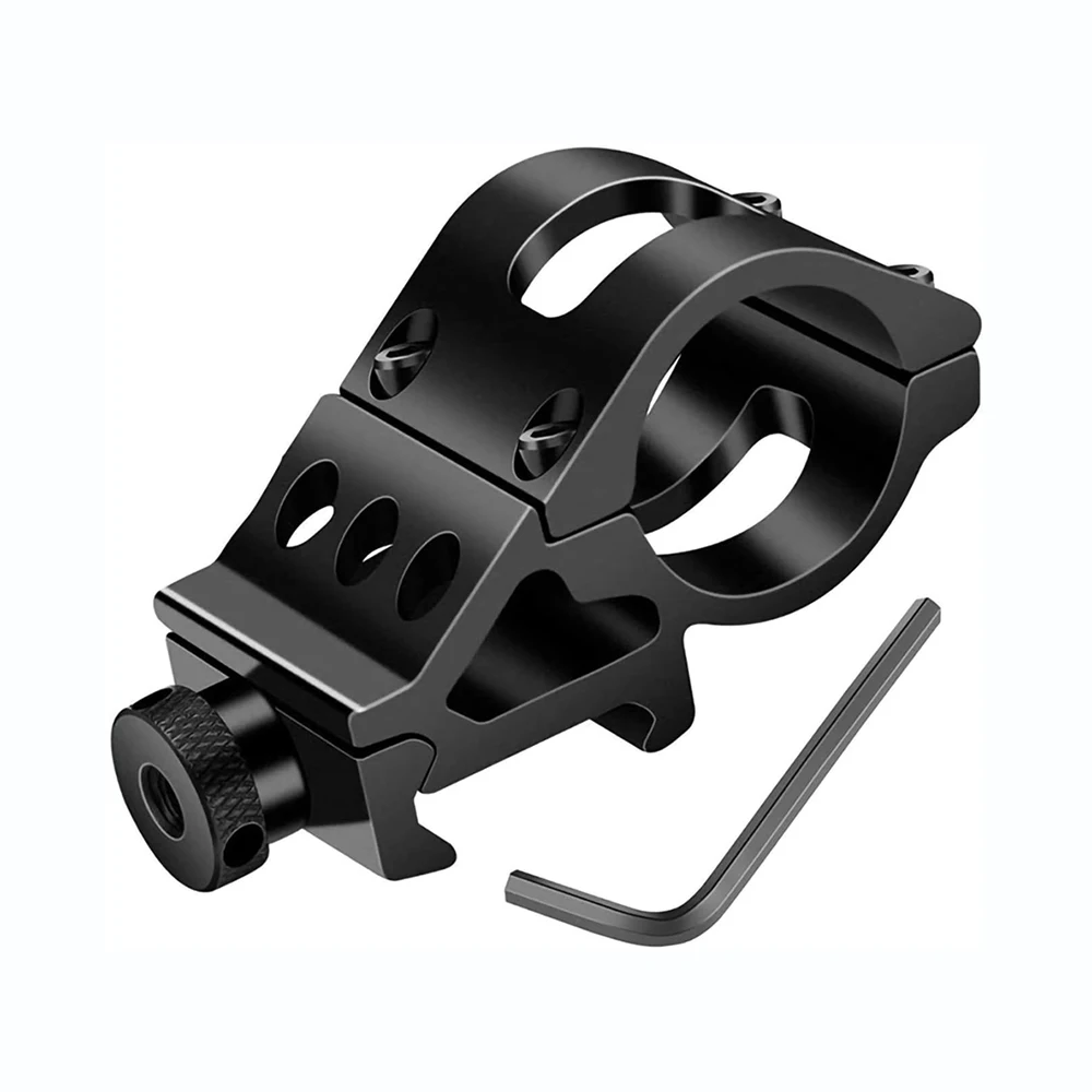 1" 25mm Ring Offset Side 45°W/Picatinny Rail Mount for Flashlight ...