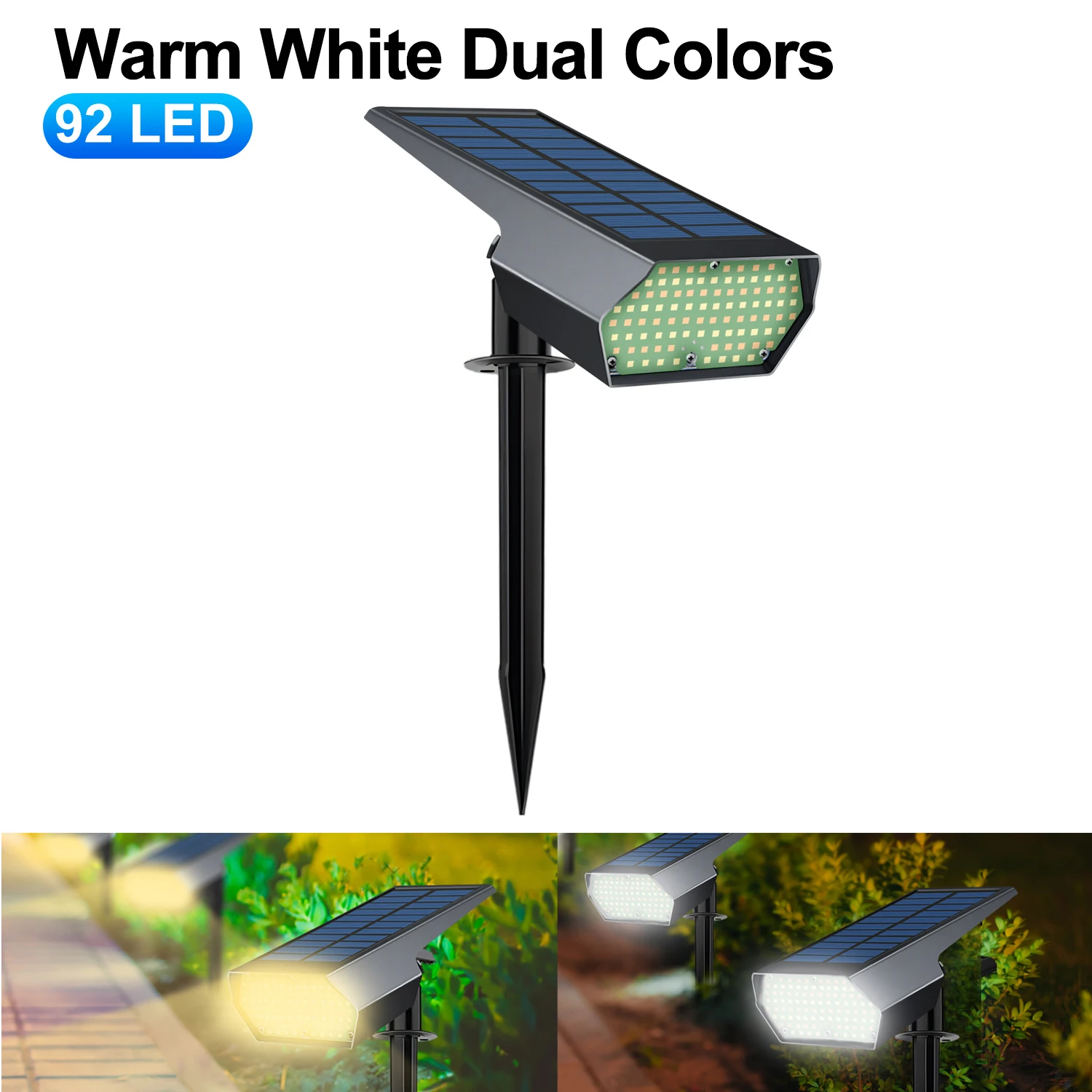 Placa Solar Flexible Kit X 4 Focos Solares Exterior Con Panel Solar ...