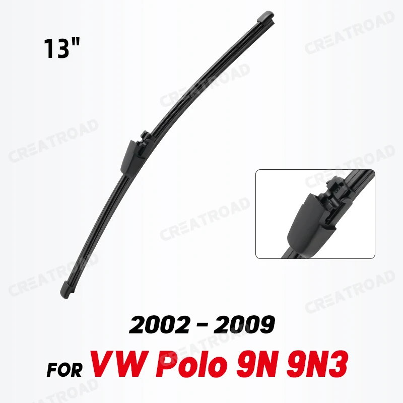 Wiper 13" Rear Wiper Blade For VW Polo 9N 9N3 2002 - 2009 Windshield ...