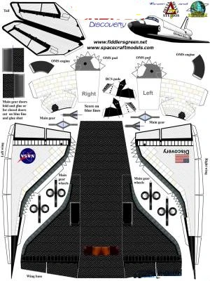 Space Shuttle Cut Out Template