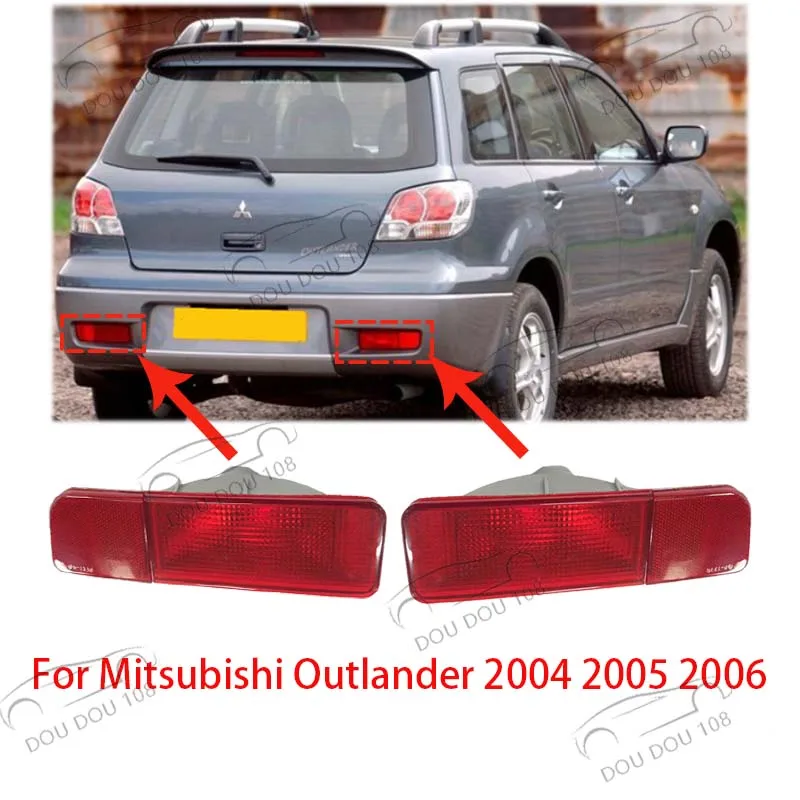 For-Mitsubishi-Outlander-2004-2005-2006-Auto-Rear-Bumper-Fog-Light-Fog ...