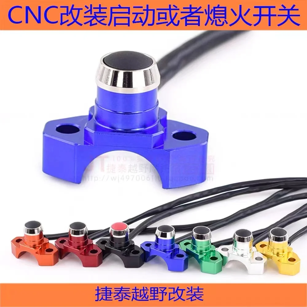 CNC-Universal-Motorcycle-Engine-Stop-Start-Kill-Switch-Momentary-Push ...