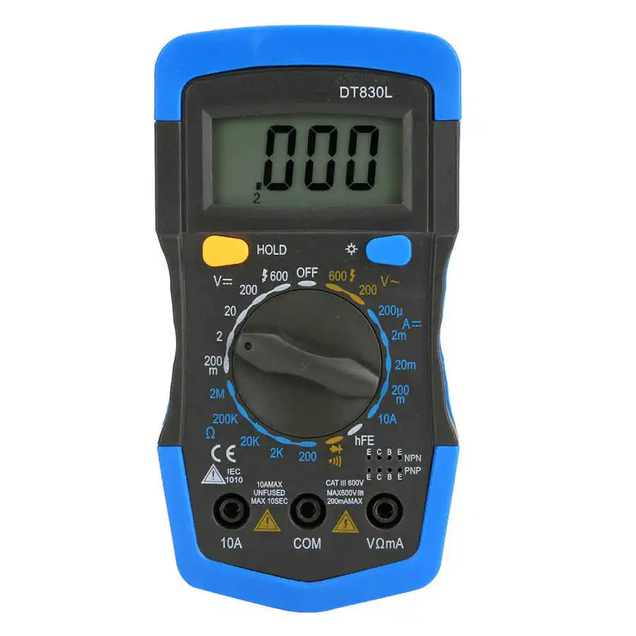 Multimeter Portable Hand Held LCD Digital Mini Multimeter DC/AC Voltage ...