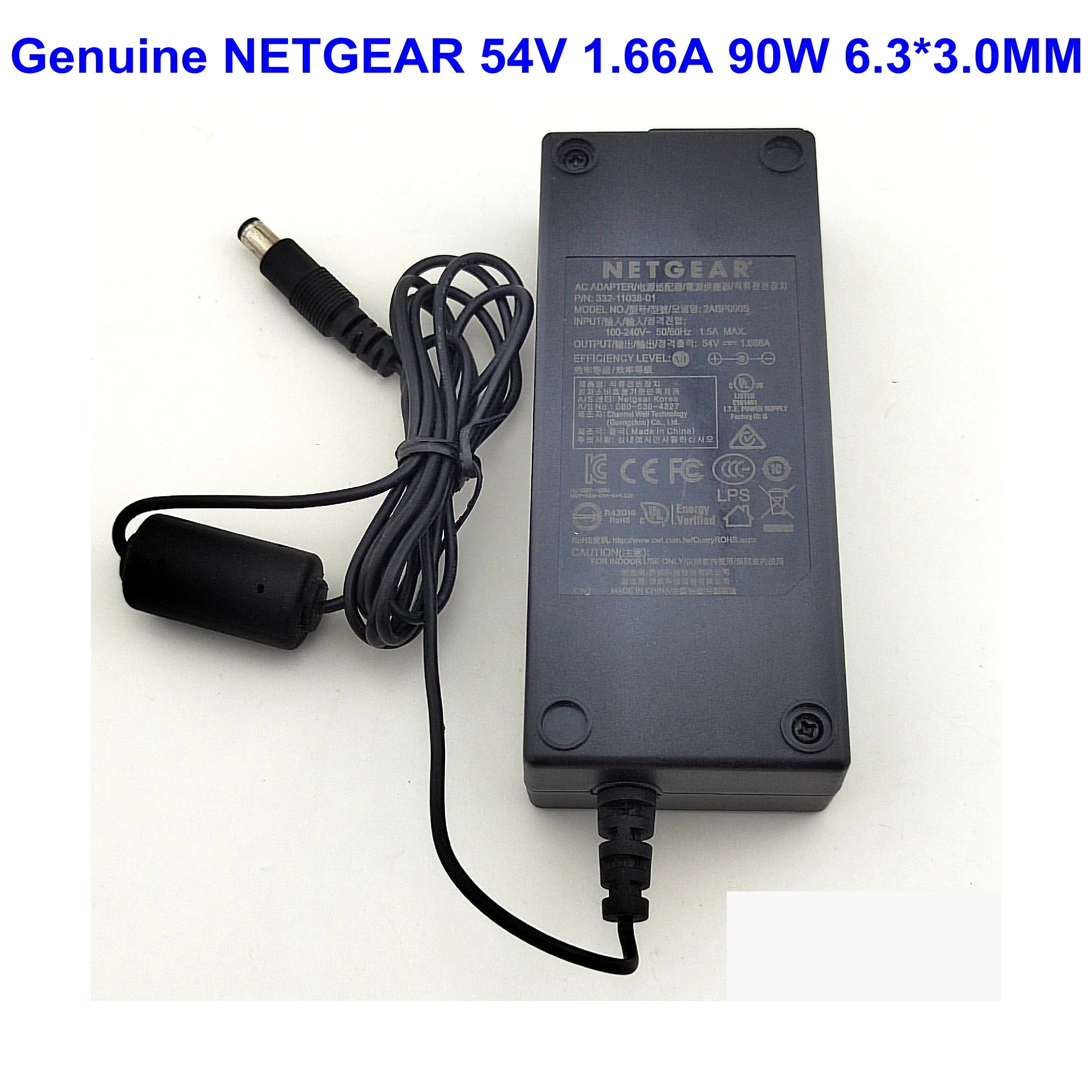 Genuine NETGEAR 54V 1.66A 90W Power Supply NU90 N540166 I1 332 11037 01 ...
