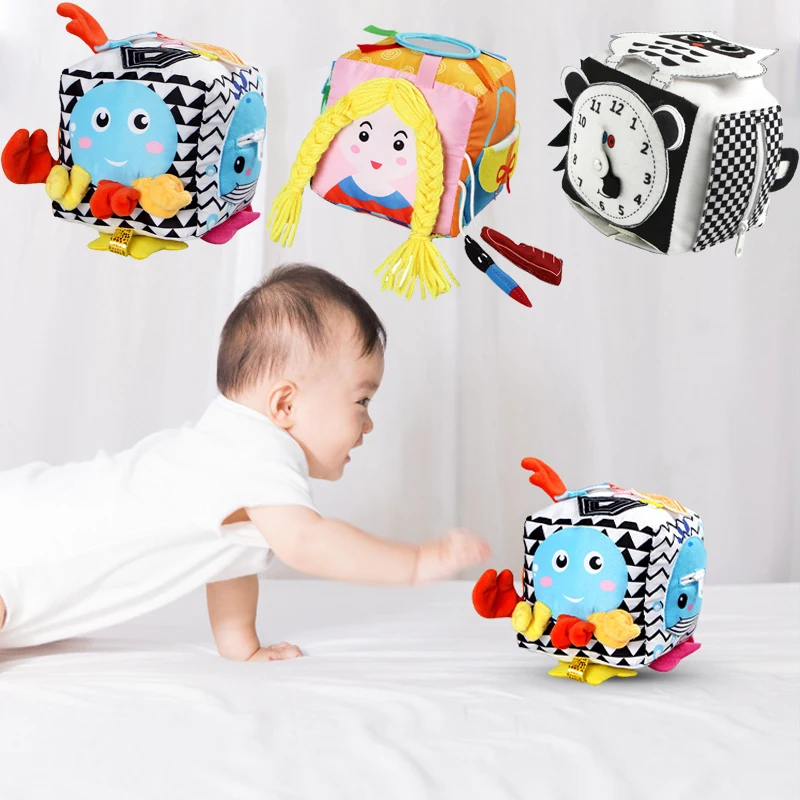 Montessori-Baby-Busy-Blocks-Toys-Baby-Activity-Cube-Educational-Toy ...