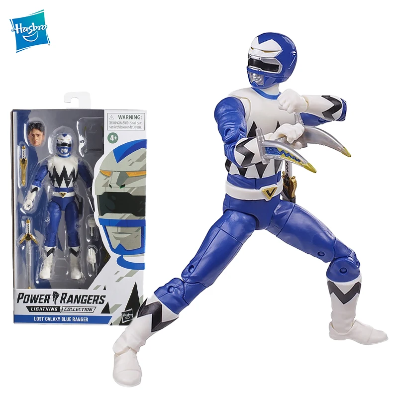 Hasbro power rangers relâmpago coleção perdido galaxy azul ranger 6 ...