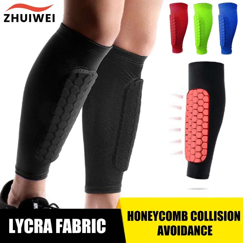 1-PC-Honeycomb-Soccer-Shin-Guards-Football-Shields-Sports-Legging ...