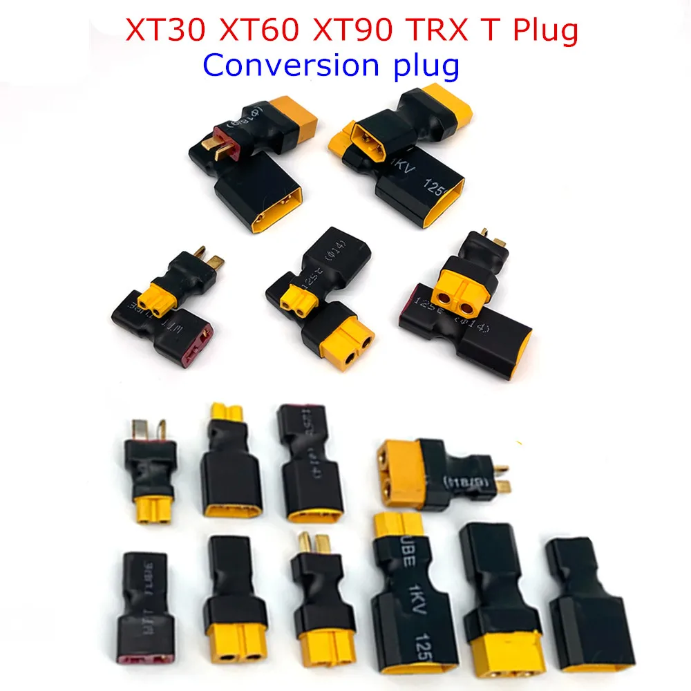 1pcs Adapter XT30 XT60 XT90 T Plug Deans Female to Male TRX Connectors ...