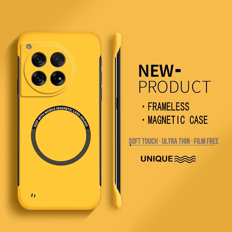 Ultra-Thin-Hard-PC-Magnetic-Frameless-Phone-Case-For-Magsafe-Oneplus-12 ...