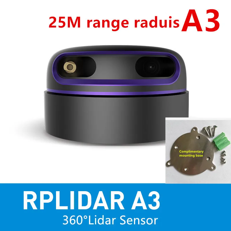 Slamtec-RPLIDAR-A3-2D-360-degree-25meters-A3M1-scanning-radius-lidar-sensor-obstacle-avoidance ...
