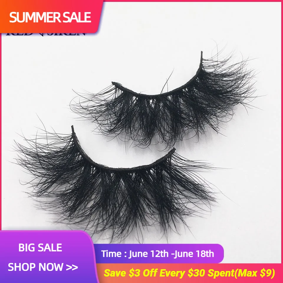 Red Siren Fluffy Lashes 3d Mink Lashes 12mm-20mm Soft Thick Natural ...