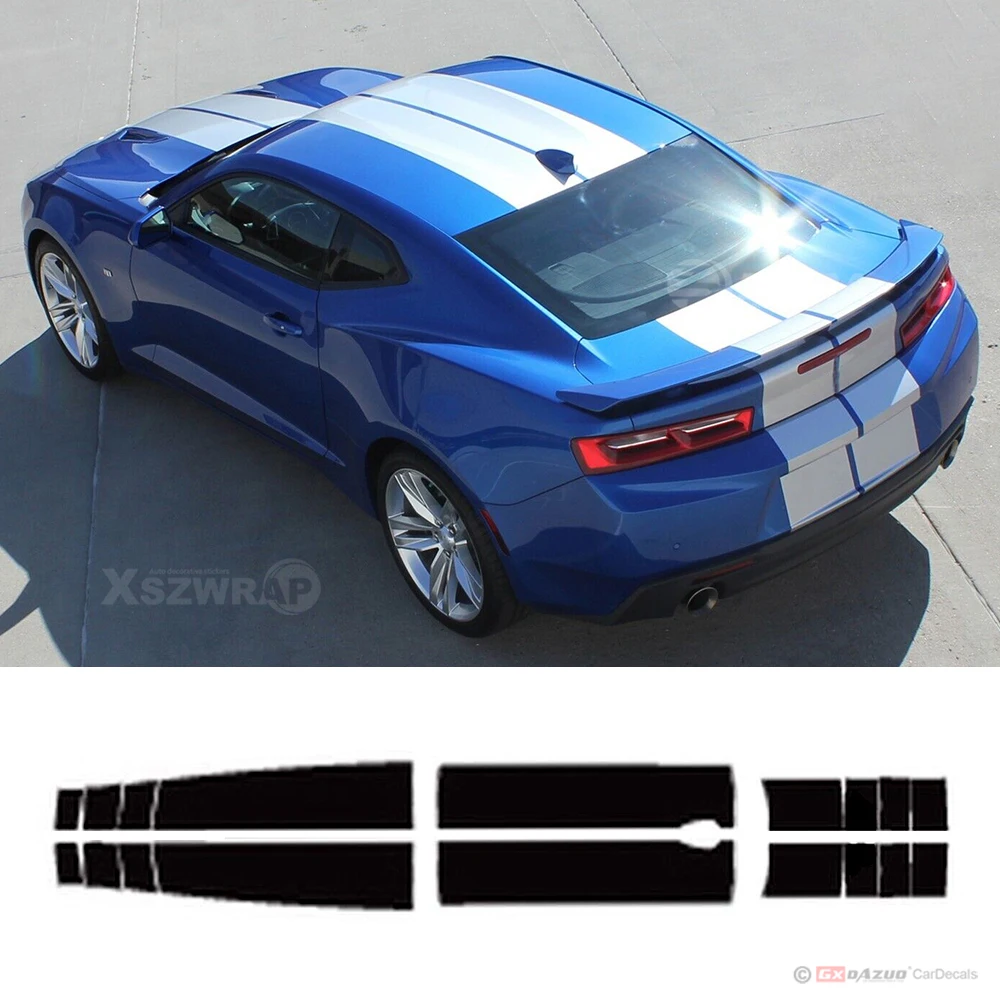2019-2023-For-Chevy-Camaro-TURBO-RALLY-Racing-Stripes-Hood-Vinyl ...