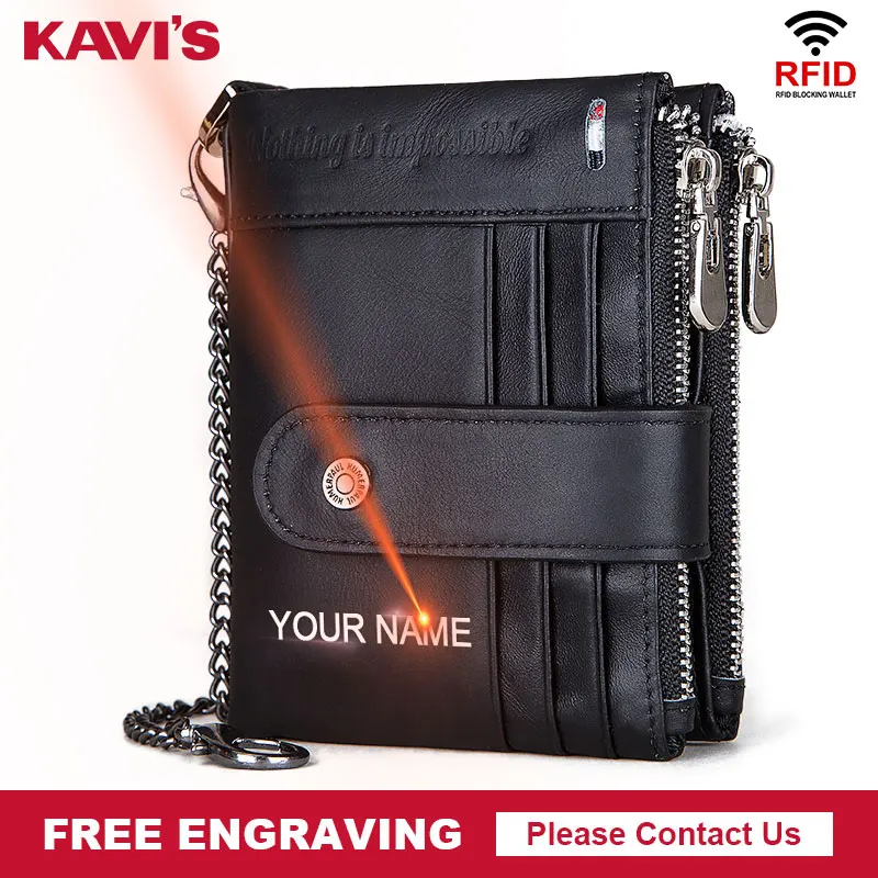 Men-Wallets-with-Anti-thef-Chain-RFID-Blocking-Credit-Card-Holder-Purse ...