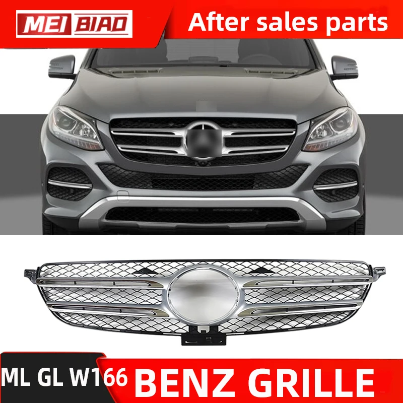 For Mercedes Benz ML GL GLE Grille With Camera Hole A 1668880360 Car ...