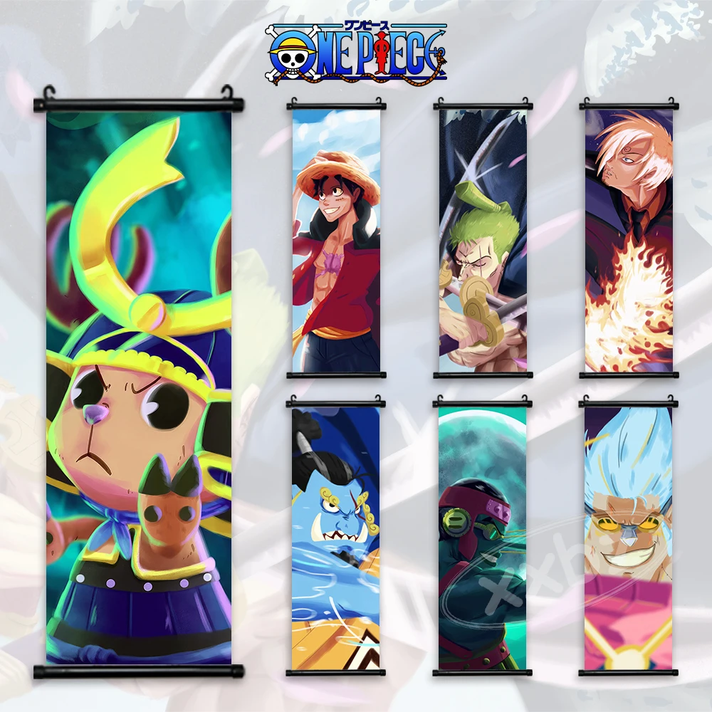 One Piece Cartoon Painting Luffy Home Decoration Zoro Wall Art HD Print ...