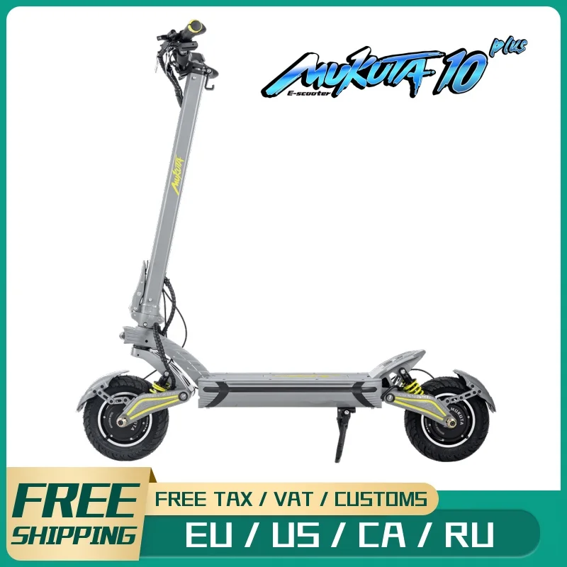 MUKUTA 10 Plus 10นิ้ว All Terrain Skuter Listrik อัพเกรด ZERO 10X VSETT ...