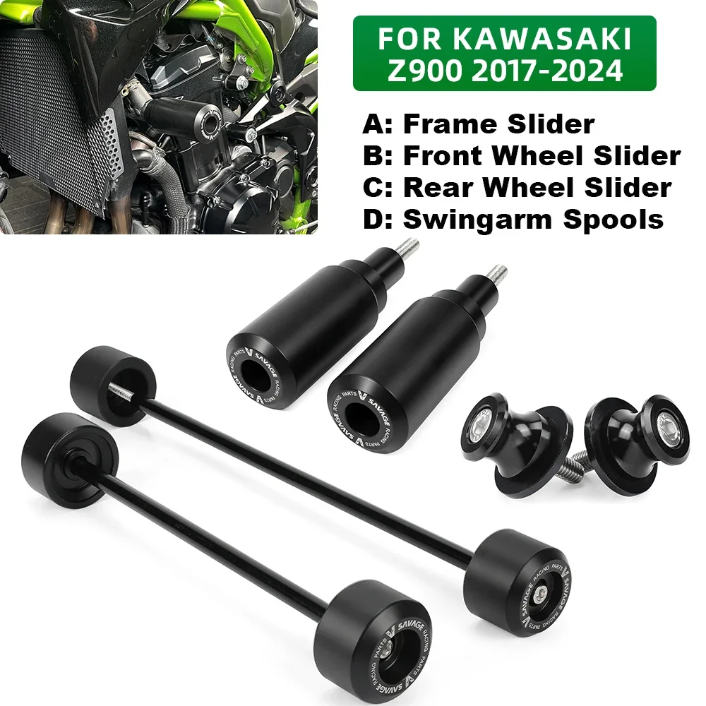 Motorcycles Crash Sliders Guard For Kawasaki Z900 Z 900 SE RS ZR900 ...