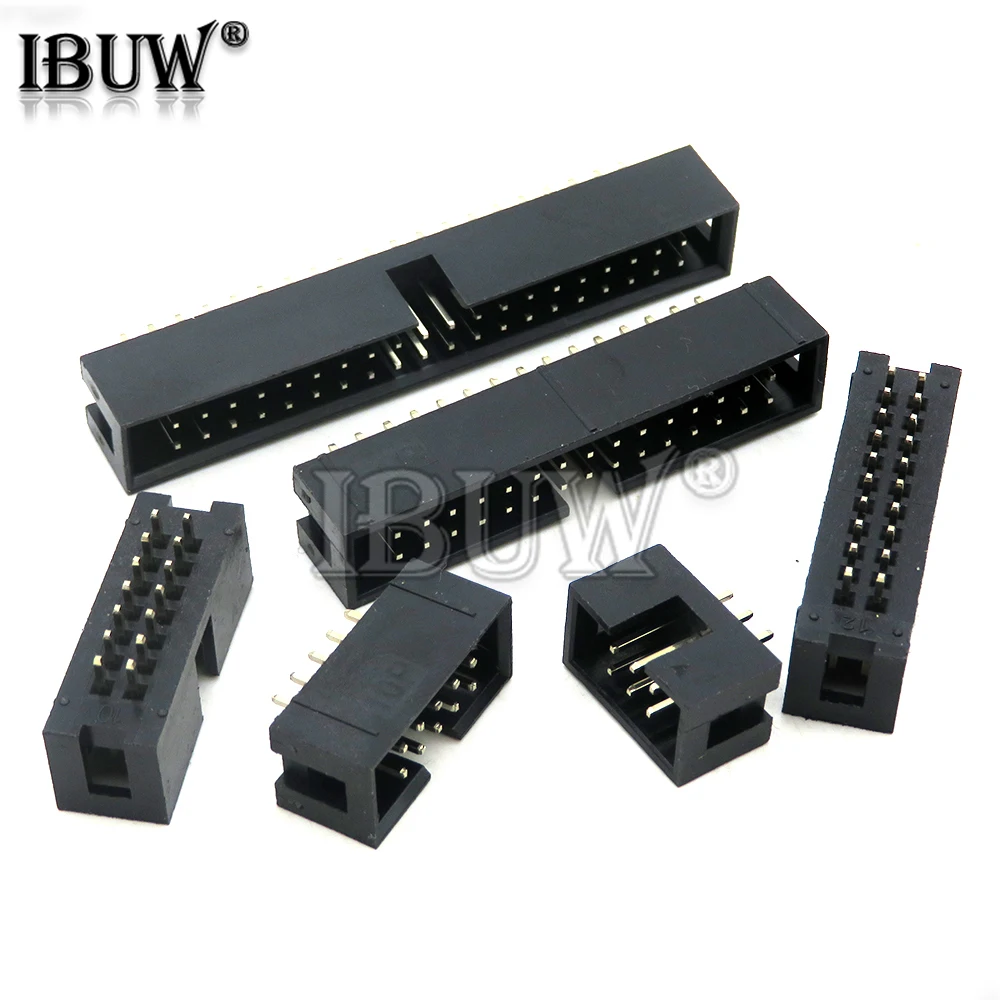 5PCS/lot DC3 2.54mm Socket Header Connector ISP Male Double-spaced ...