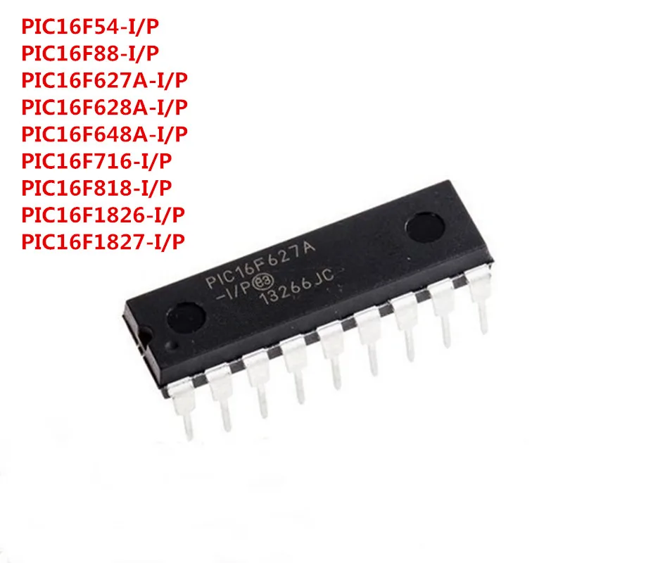 Piezas-nuevo-PIC16F54-PIC16F88-PIC16F627A-PIC16F628A-PIC16F648A-PIC16F716-PIC16F818-PIC16F1826-1 ...