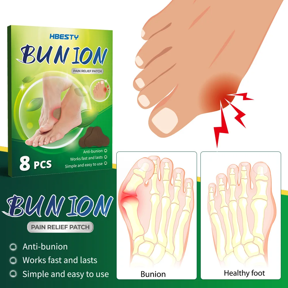 8pcs-Anti-Bunion-Sticker-Gout-Pain-Relief-Lumbar-Soreness-Arthriti ...