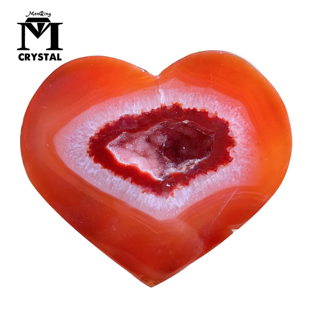 Natural-Carnelian-Crystal-Cluster-Heart-Big-Love-Red-Agate-Stone ...