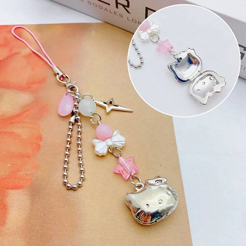 Cute-Hello-Kitty-Mobile-Phone-Chain-Cat-Star-Butterfly-Knot-Phone-Strap ...