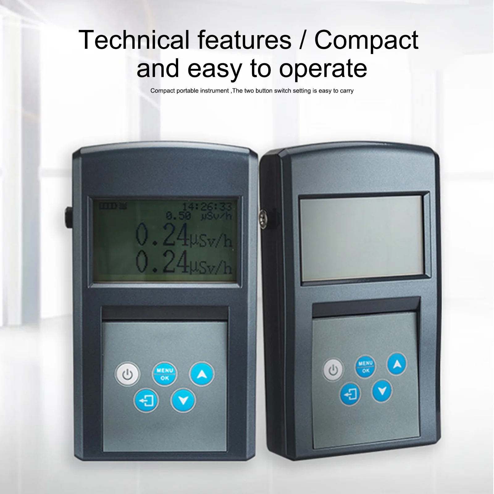 Nuclear Radiation Detector Handheld Radiation Detector Dosimeter ...