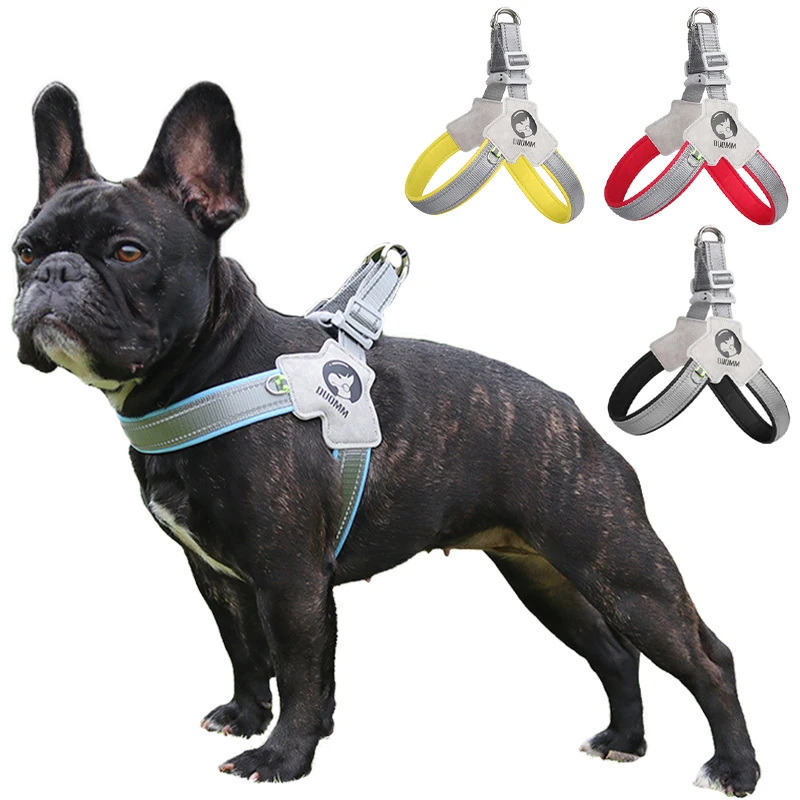 Reflective-Pet-Dog-Harness-Saddle-Style-Breathable-Dog-Chest-Strap-for ...