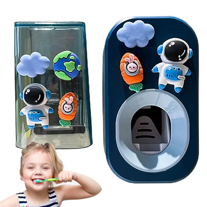 Kids-Automatic-Toothpaste-Dispenser-3-PCS-Cute-Wall-Mounted-Toothpaste ...