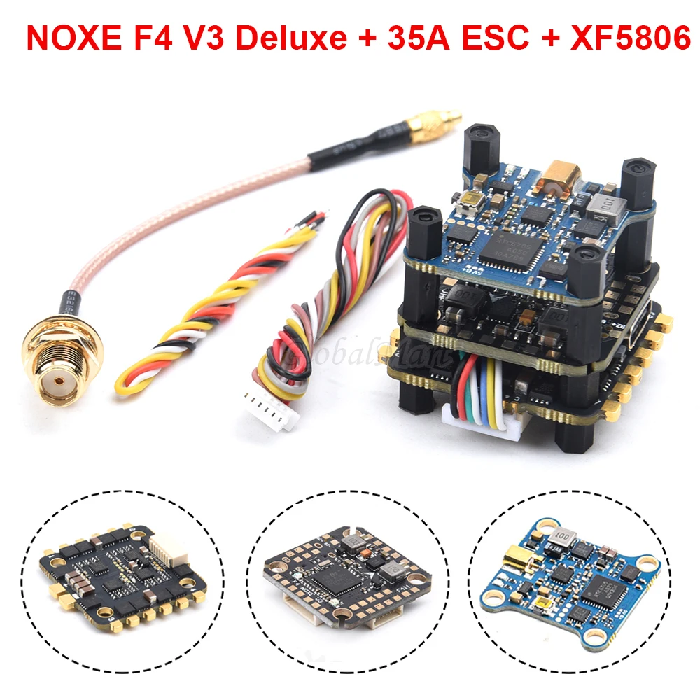 Flytower Mini NOXE F4 V3 Flight Control + 35A ESC + XF5806 400mW VTX ...